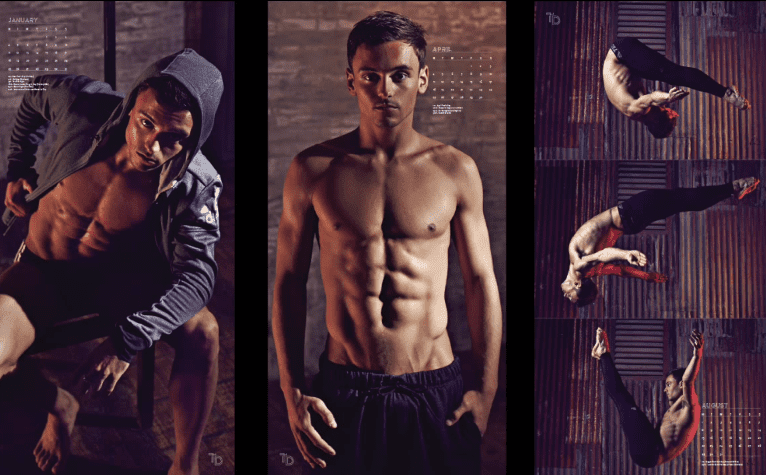 Tom Daley Takes You Behind The Scenes Of His Slick New Calendar Shoot ...