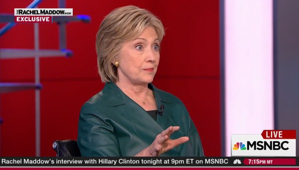 Hillary Clinton Tells Rachel Maddow That DOMA And DADT Were 'Defensive ...