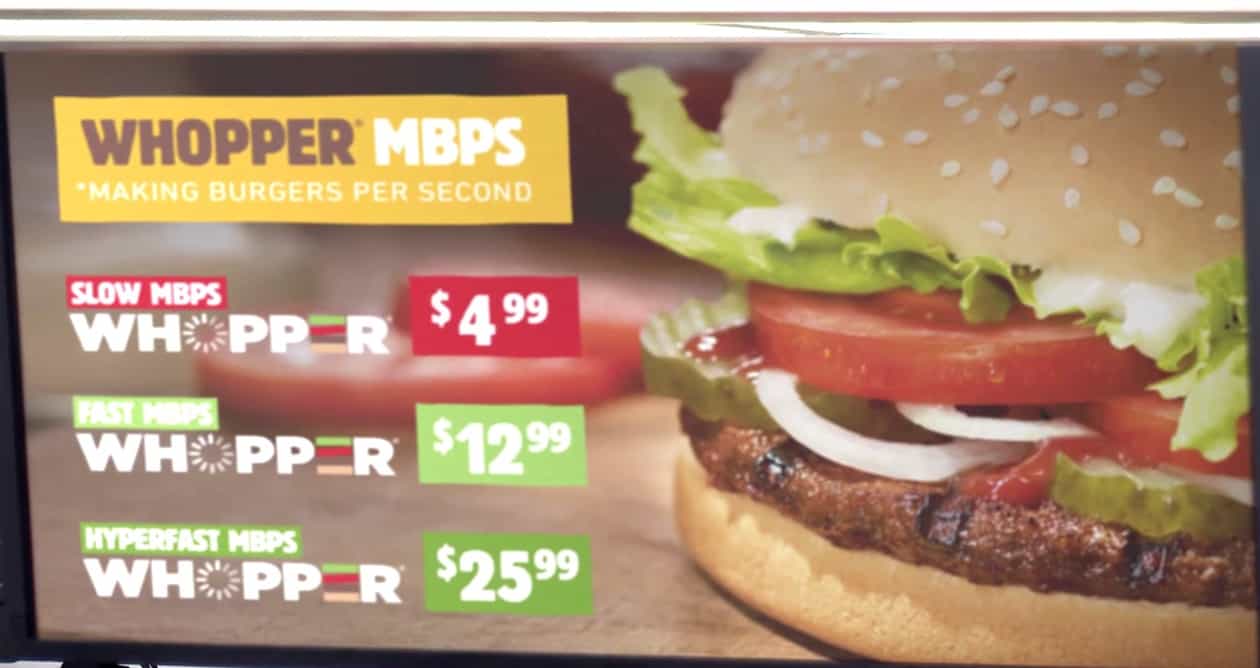 Burger King Introduces Whopper Neutrality To Brilliantly Explain Net
