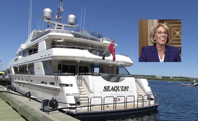 Someone Set Betsy DeVos's $40 Million Yacht 'Seaquest' Adrift, Causing ...