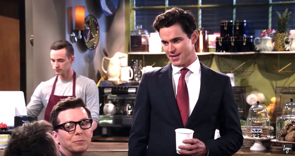 Matt Bomer Spills Tea And Adam Rippon Brews Coffee In 'Will & Grace ...