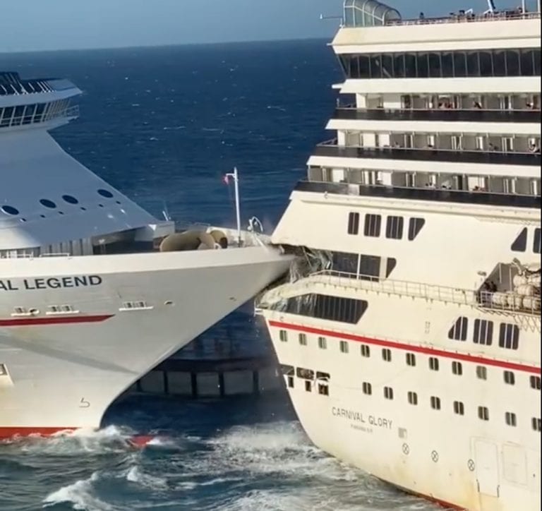 Carnival Cruise Ships Collide In Mexico: WATCH - Towleroad Gay News