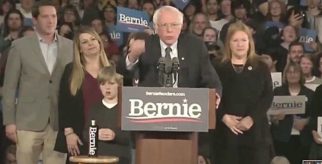Bernie Sanders Gives 'Modified' Victory Speech In Iowa As Official ...