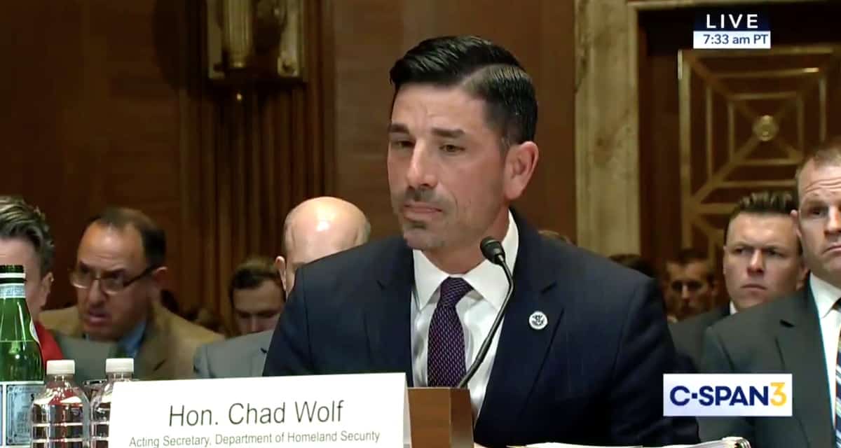 Under Brutal Grilling, Acting DHS Secretary Chad Wolf Appears To Have ...