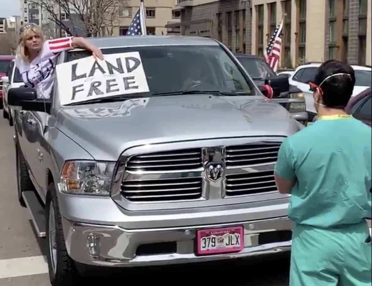 Stunning Images Show Two Heroic Nurses Standing In Street To Block Cars ...