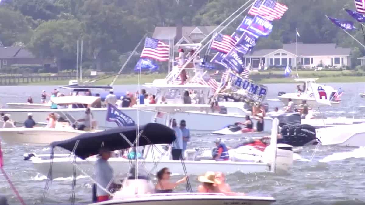 Hundreds Turn Out For MAGA Boat Parade In Charleston In Support Of ...