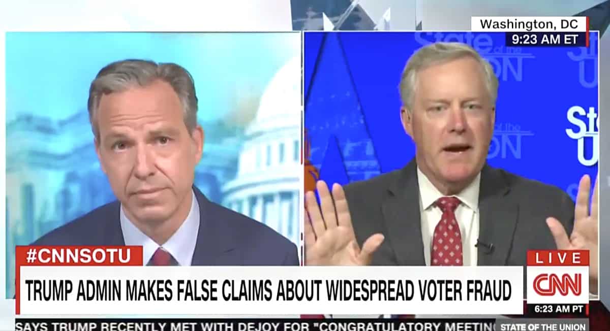 Trump Chief-of-Staff Mark Meadows Says Reports Of Removed USPS Mail ...