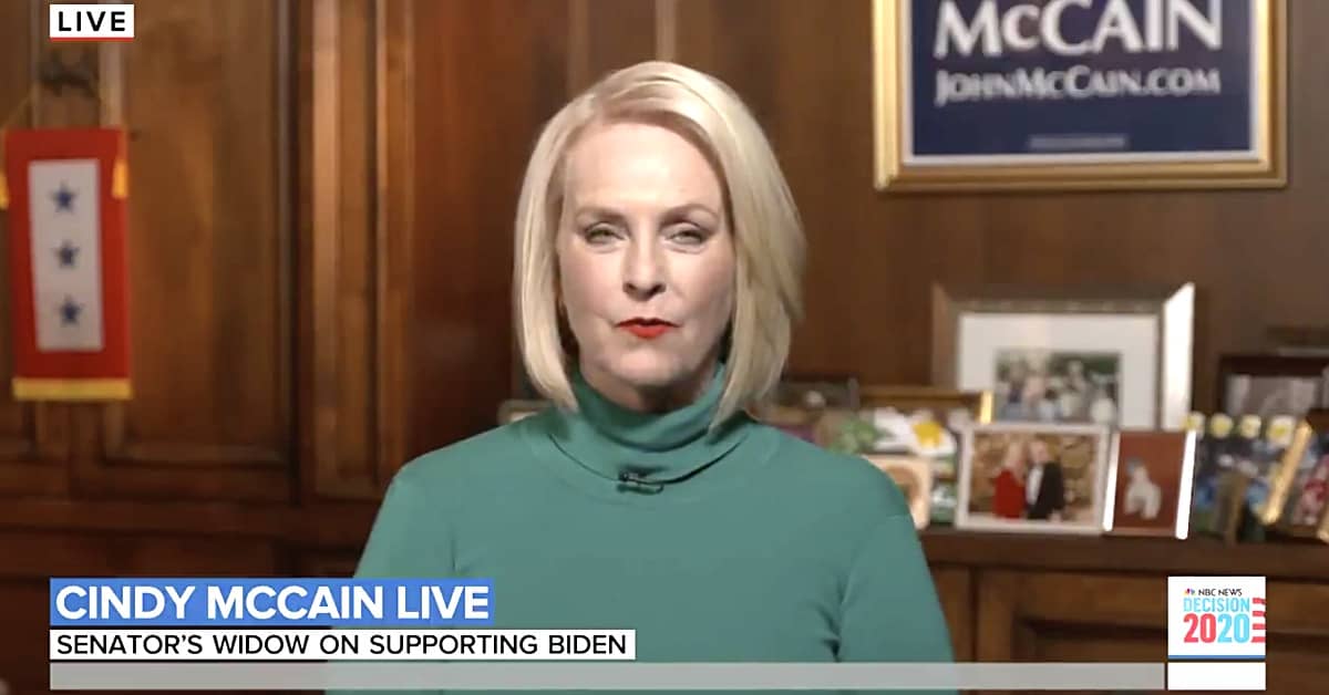 Trump Lashes Out At Cindy McCain After Biden Endorsement: 'I Hardly ...