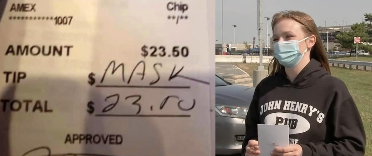 Waitress Who Asked Customers To Comply With COVID Guidelines Gets 'MASK ...