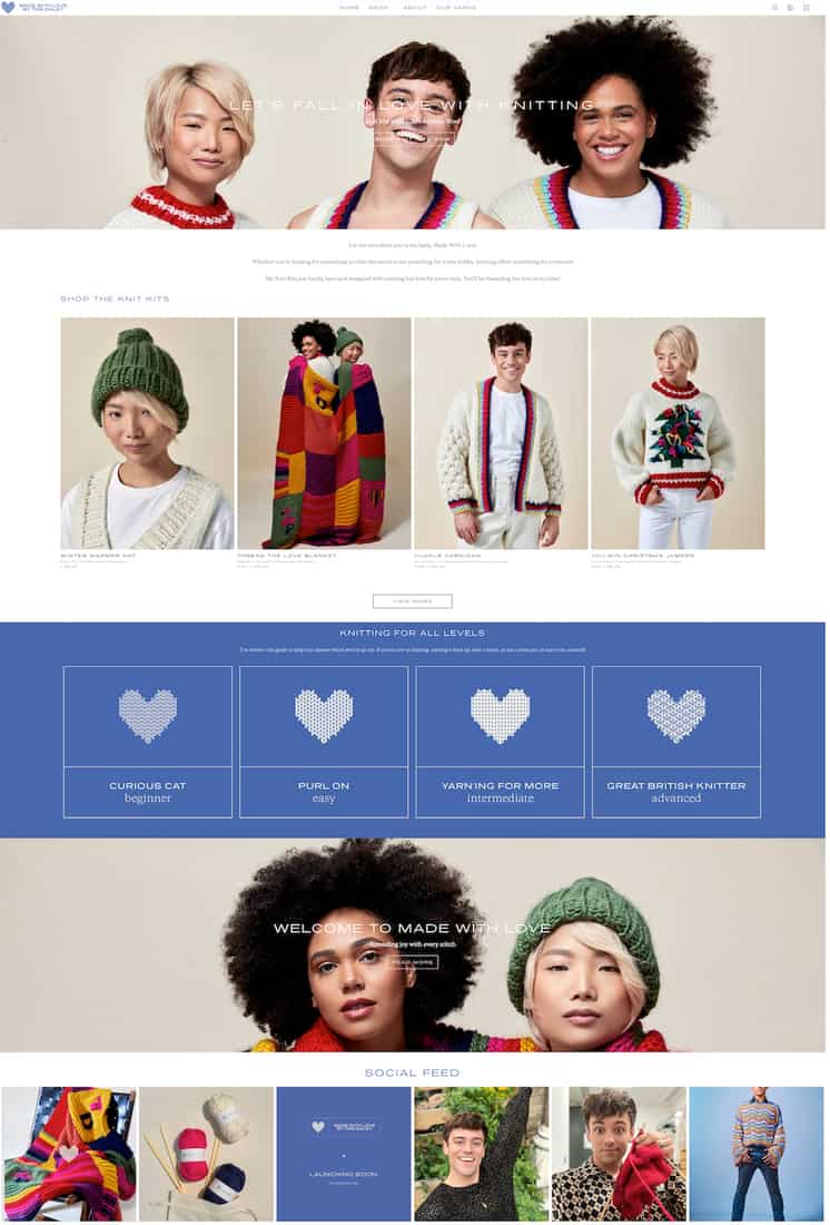 Tom Daley Knitting Kits Launch Under The Olympian's Made With Love ...