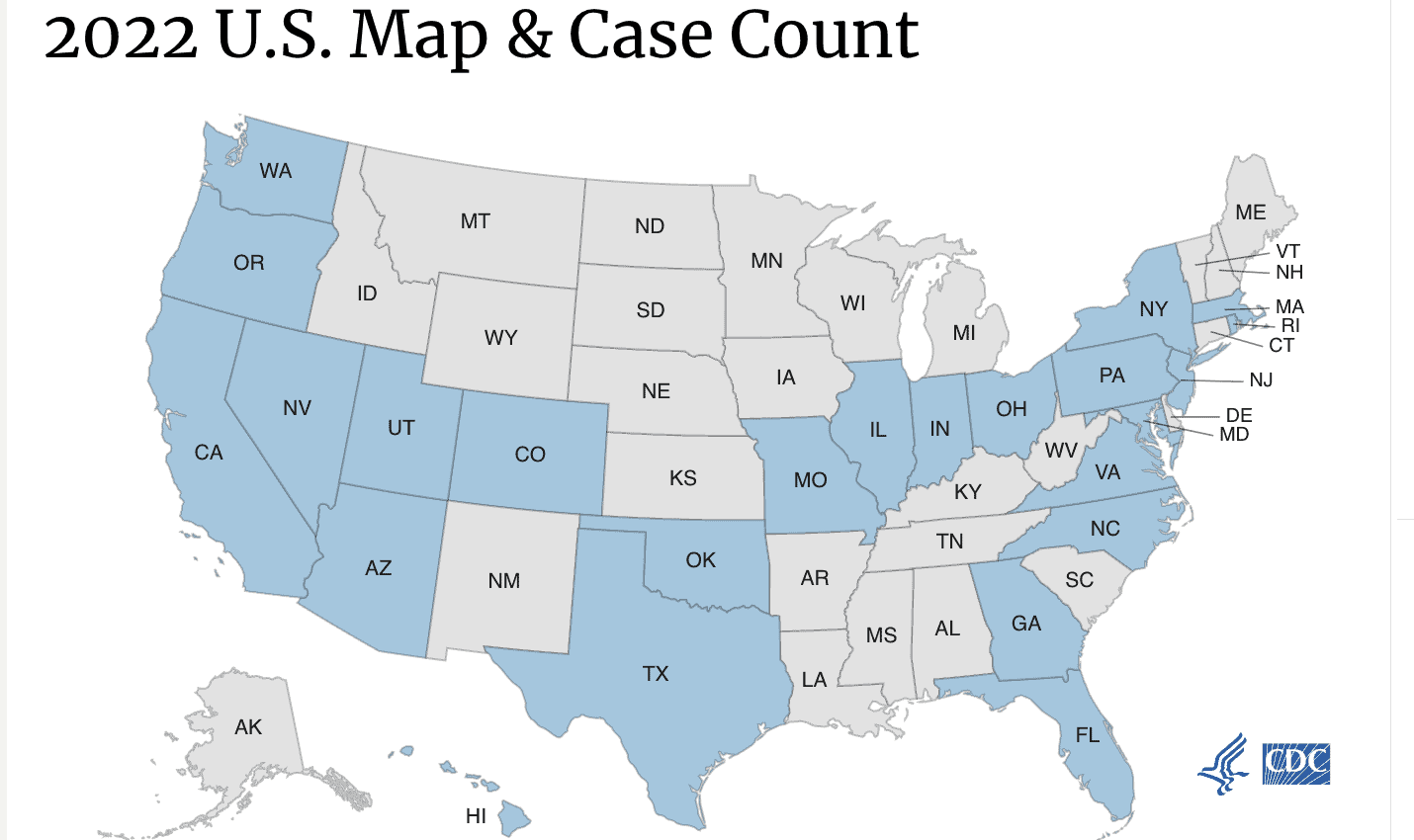 Monkeypox State-by-State Case Count (CDC And State Health Orgs) & CDC ...